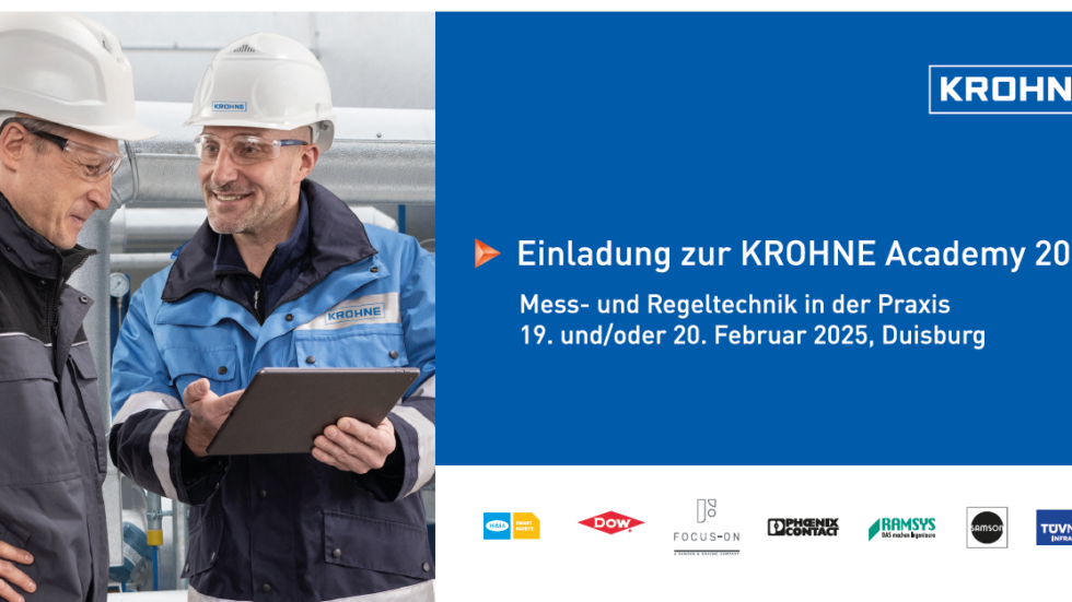 Einladung zur KROHNE Academy im Februar 2025 - RAMSYS